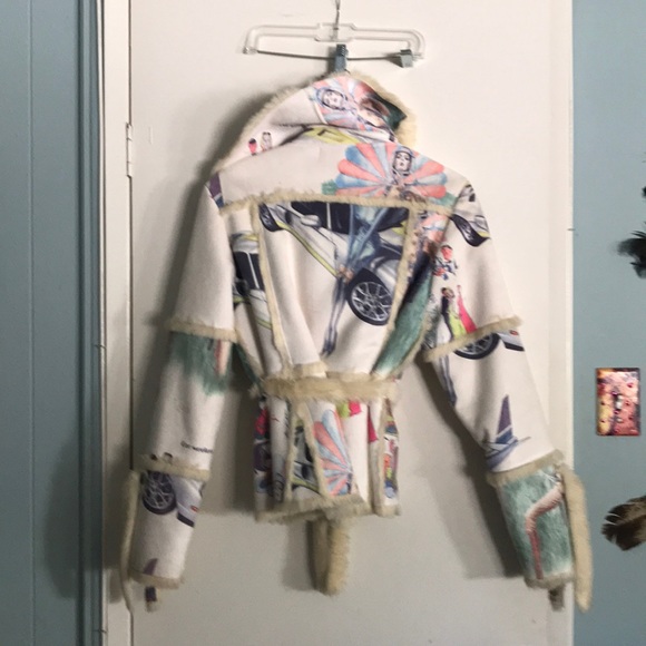 14th & Union | Jackets & Coats | Bejeweled By Susan Fixel Faux Fur Skin ...